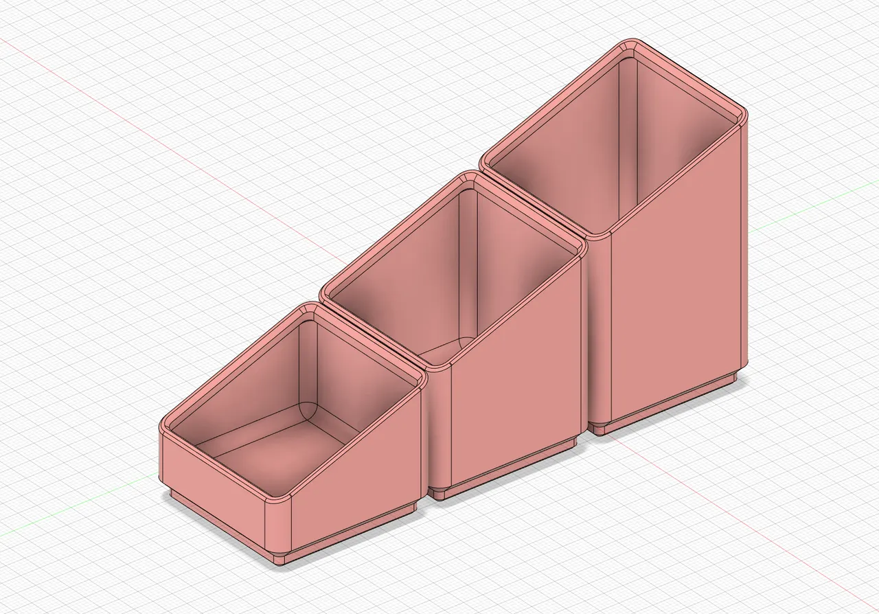 Gridfinity slanted bins by Waschtl | Download free STL model ...