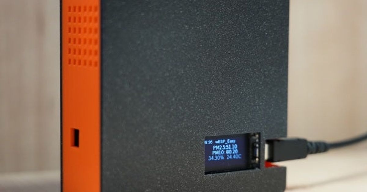 Wireless Dust Sensor SDS011 and DHT22(AM2302) with Wemos OLED enclosure ...