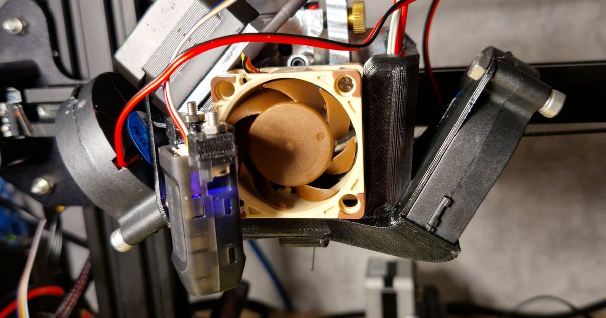 Micro Swiss NG Dual 5015 Fan housing for 40x20mm noctua fan by Nico ...