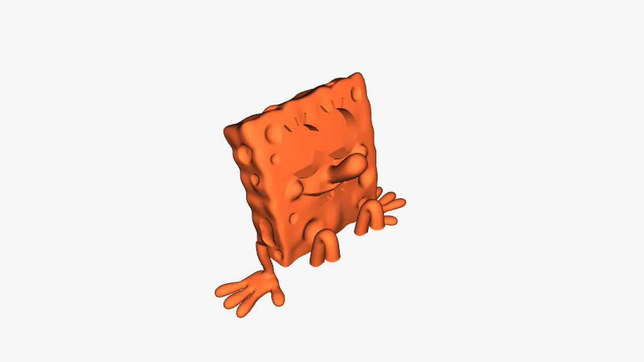 Spongebob (multi-material) by Cipis | Download free STL model ...