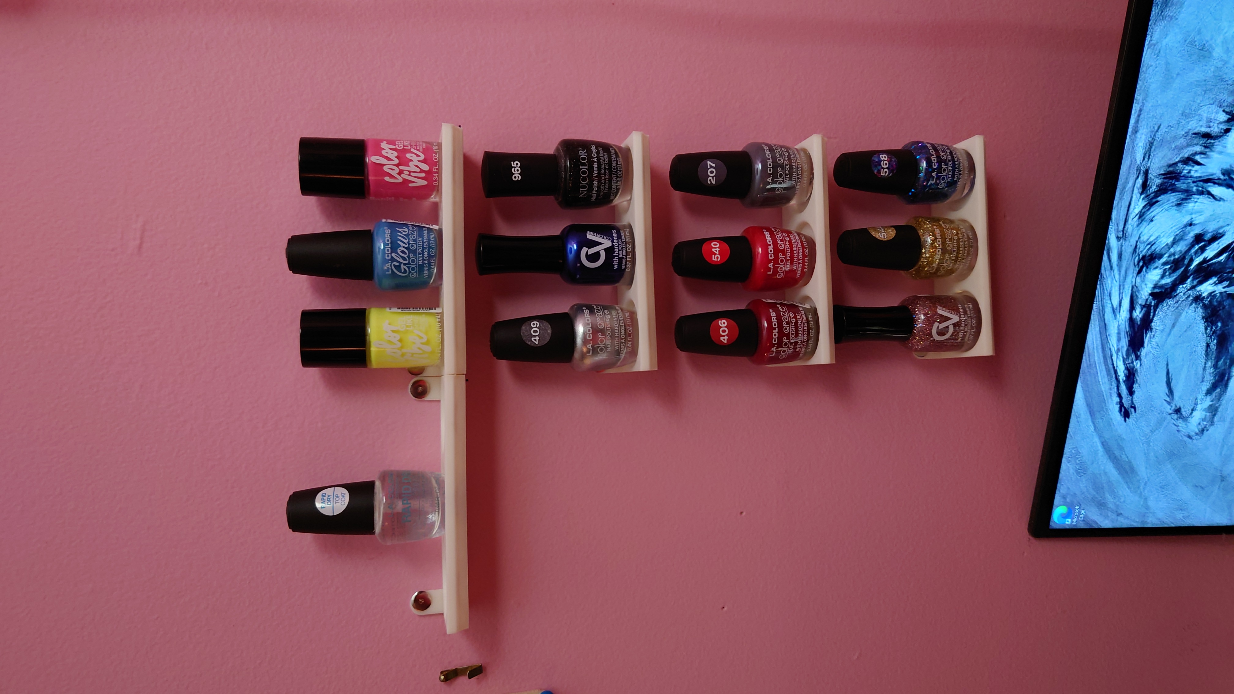 Nail Polish Shelves von Skyless | Kostenloses STL-Modell herunterladen ...