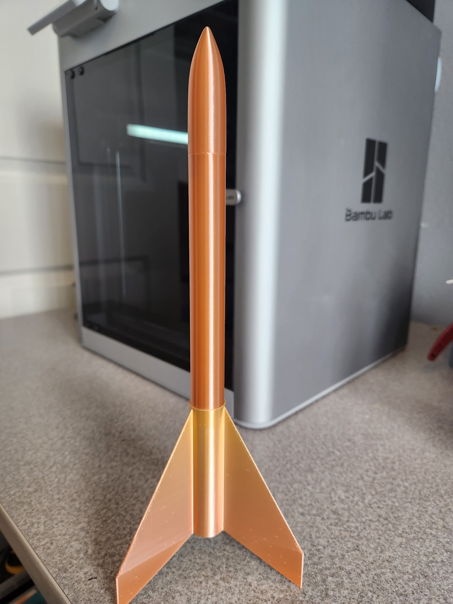 Easy Print Flying Model Rocket by Carl Belcher | Download free STL ...