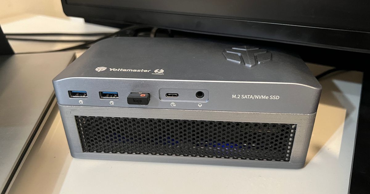 Yottamaster MS5-T3 Thunderbolt 3 Dock fan upgrade by Mehmet Mersin | Download free STL model ...