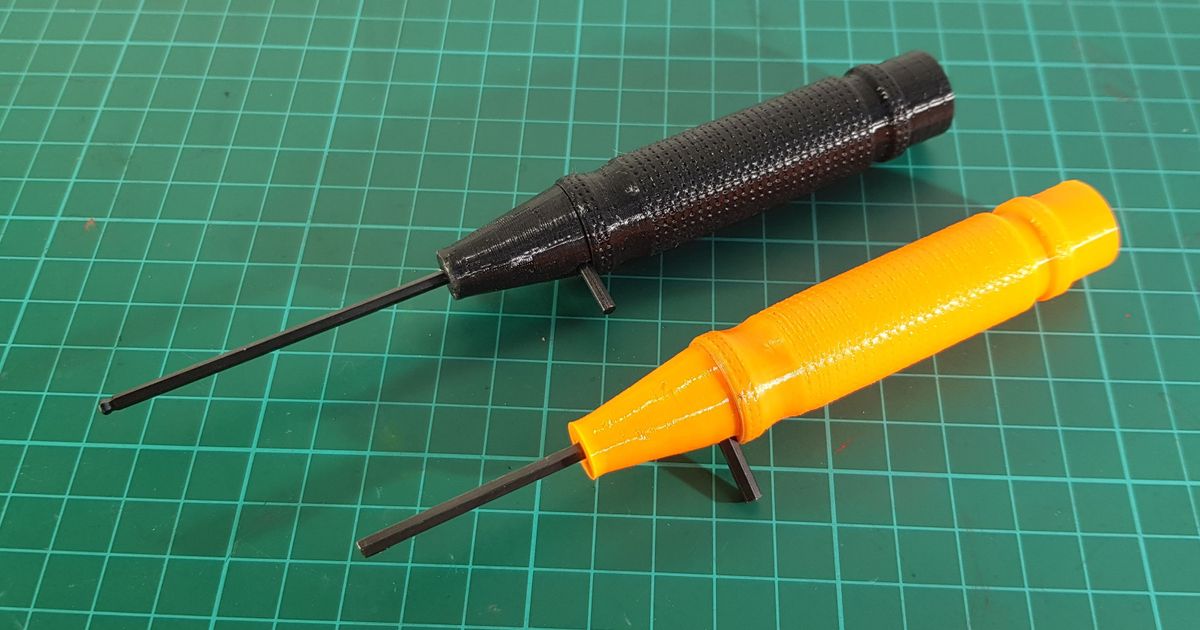 Hex key to screwdriver transformer by Printer Box | Download free STL ...