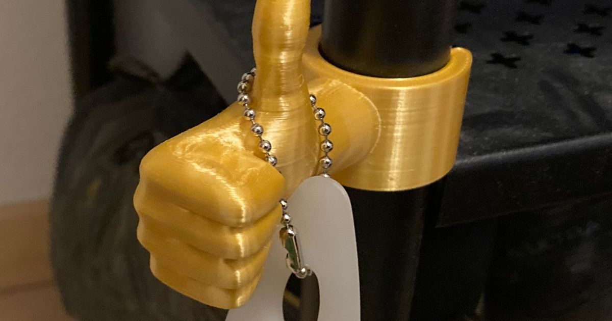 Clip on thumb up for Ikea Pinning by oplak | Download free STL model ...