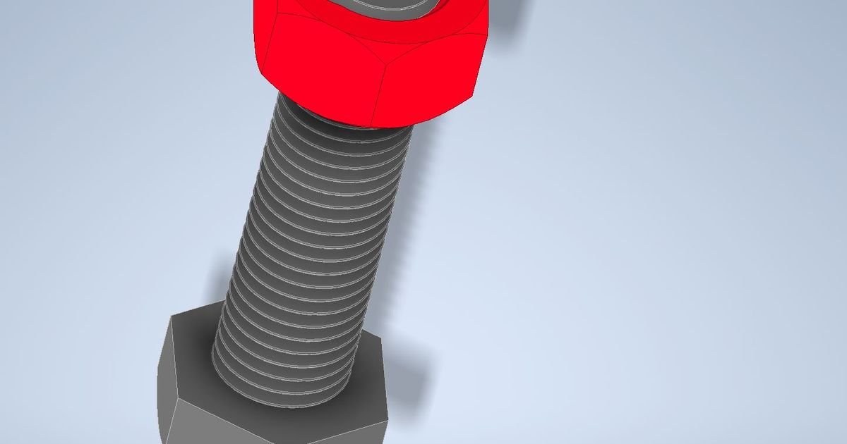 Screw - quick-clamping nut M20 x 2,5 by RG | Download free STL model ...