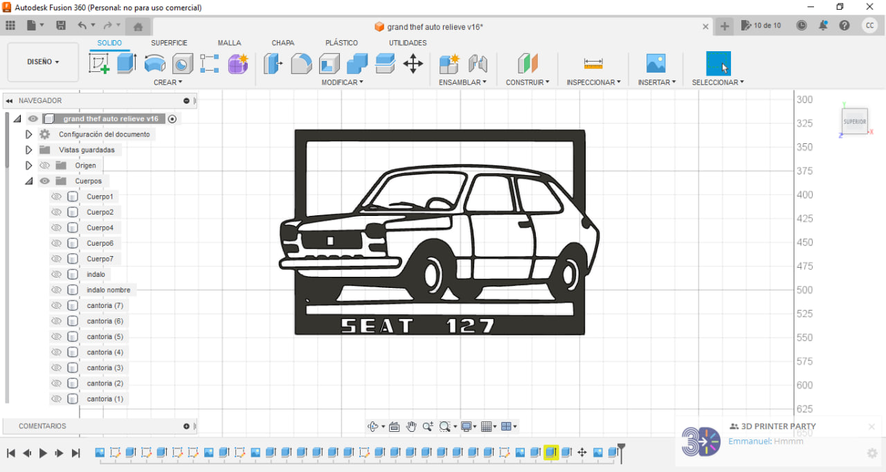seat 127 by worldcat_3d | Download free STL model | Printables.com