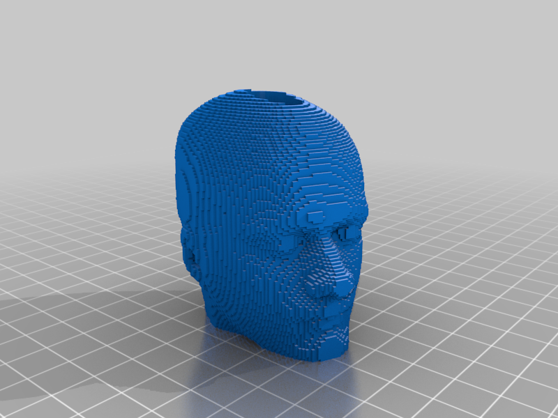 human head mini Bic Buddy by FrightenEMU | Download free STL model ...