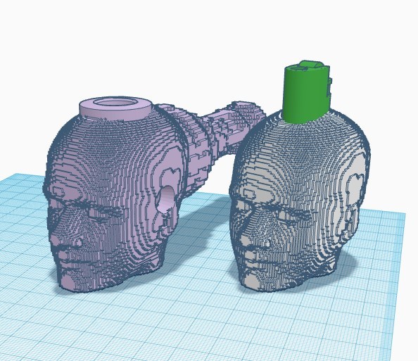 human head mini Bic Buddy by FrightenEMU | Download free STL model ...