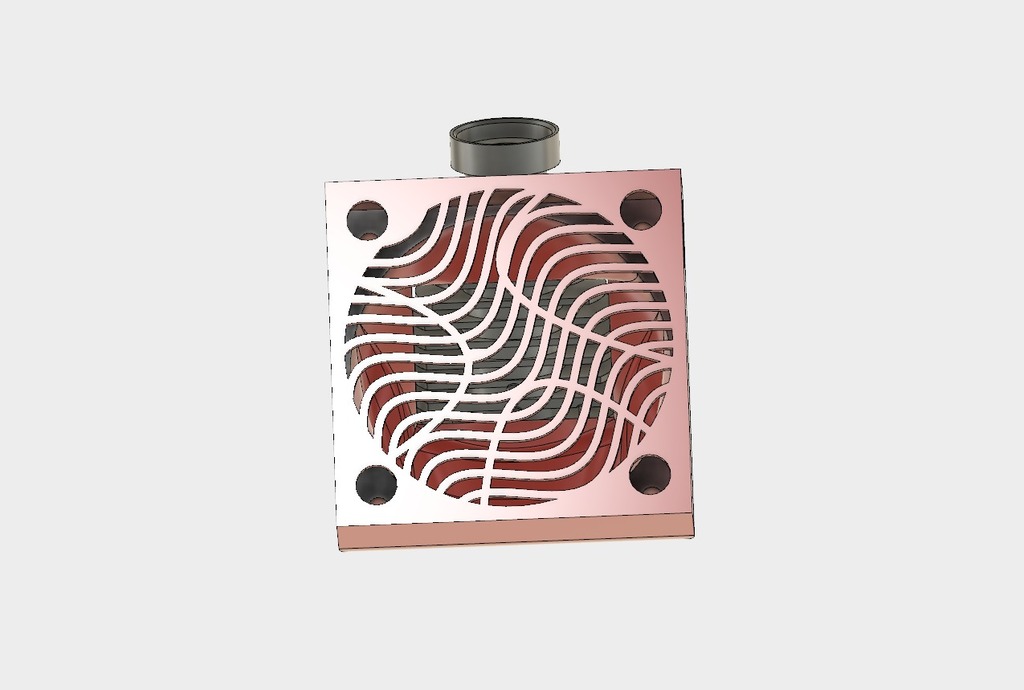 Prometheus v2 hot end 50mm Fan Shroud with Print Cooling by Brad Shannon | Download free STL ...