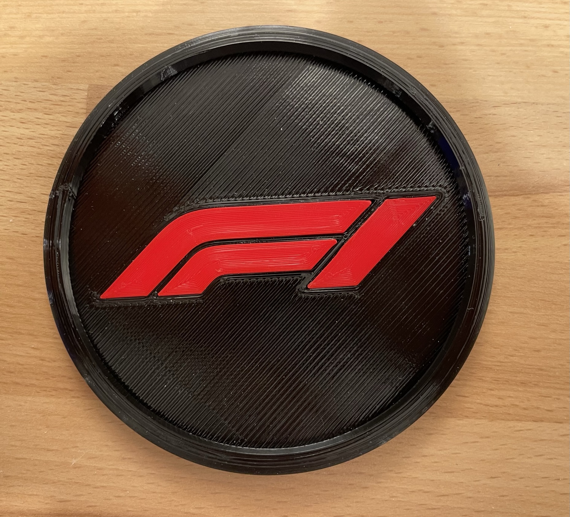 F1 Logo Coaster w/ Inlay by John L. | Download free STL model ...