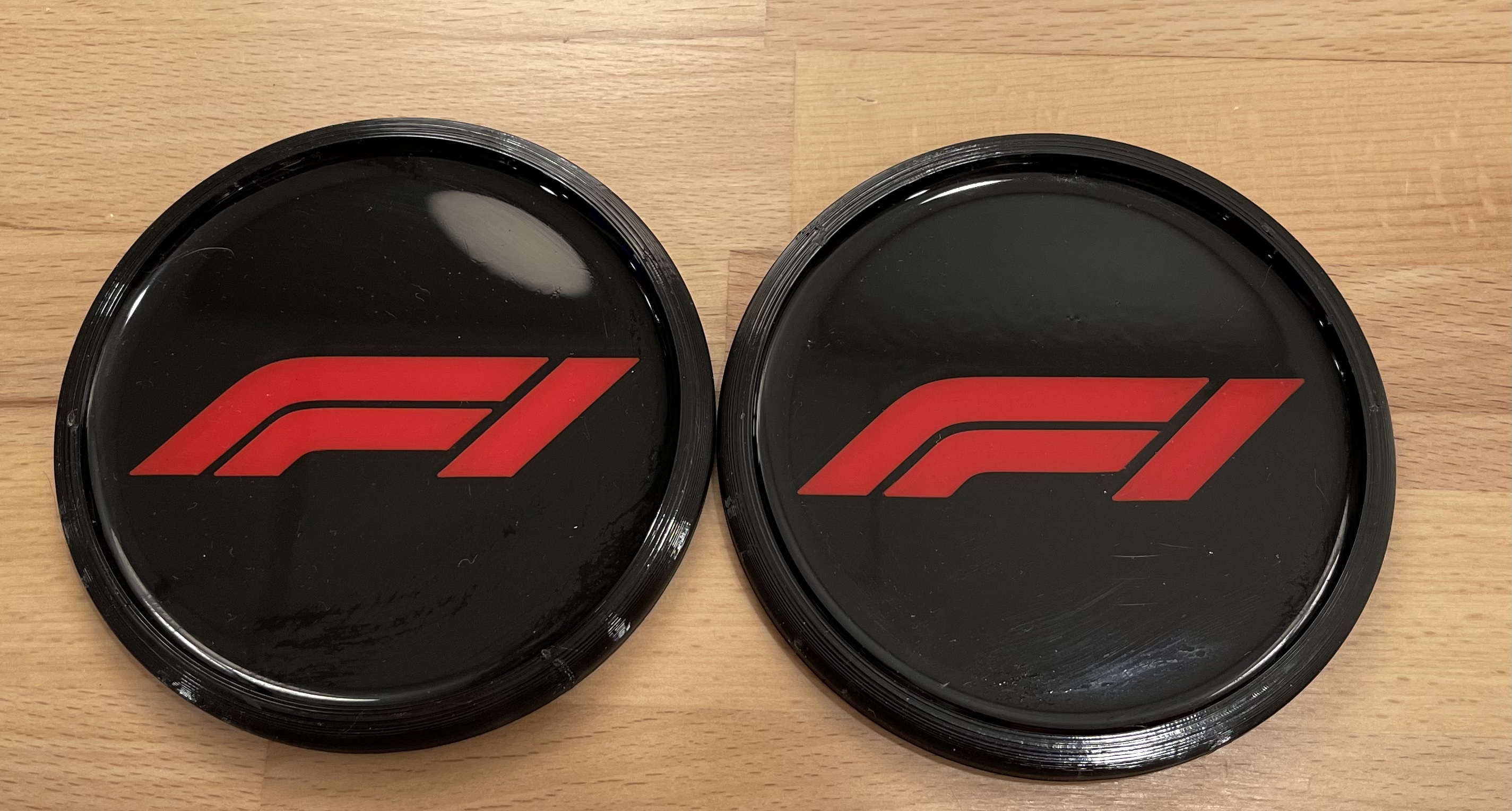 F1 Logo Coaster w/ Inlay by John L. | Download free STL model ...