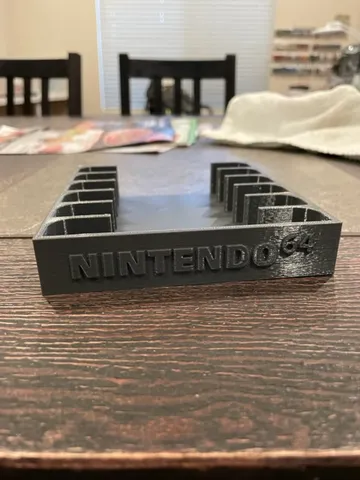 N64 Cartridge Holder with Logo by Mberk | Download free STL model ...