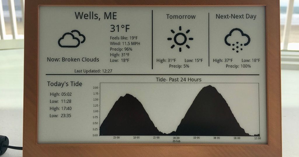 TideTracker by Sam Baker | Download free STL model | Printables.com