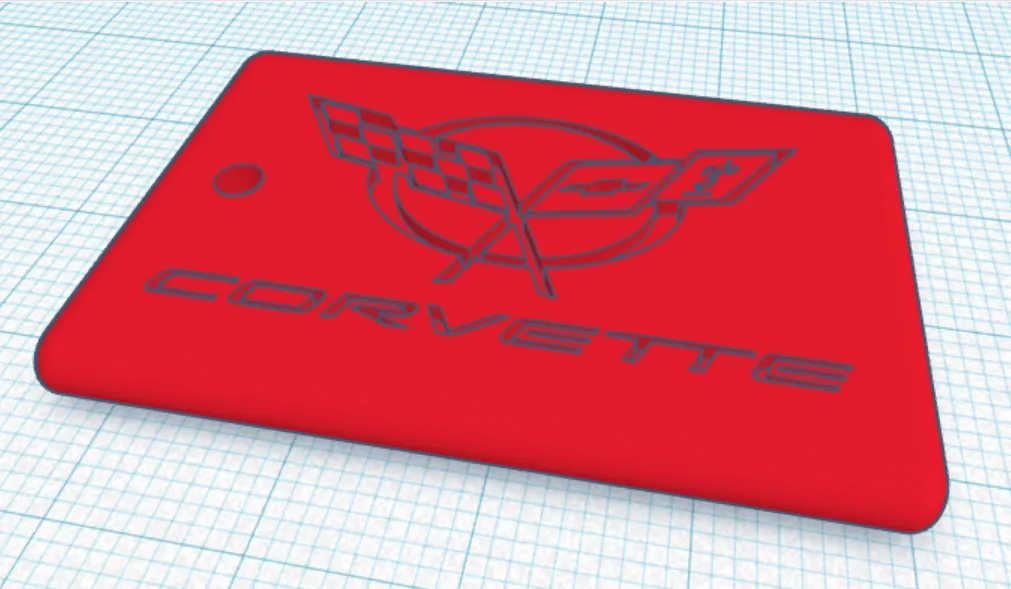Chevy Corvette Keychain by Marlin | Download free STL model ...