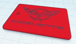 Corvette Keychain by 3D_Depot | Download free STL model | Printables.com