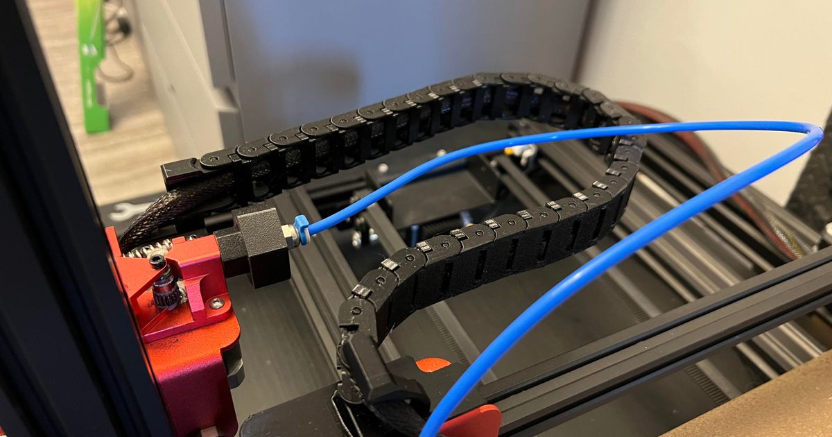 Cr-10 Max X-Axis Cable Drag Chain Complete + Tested by Ultraprecision ...
