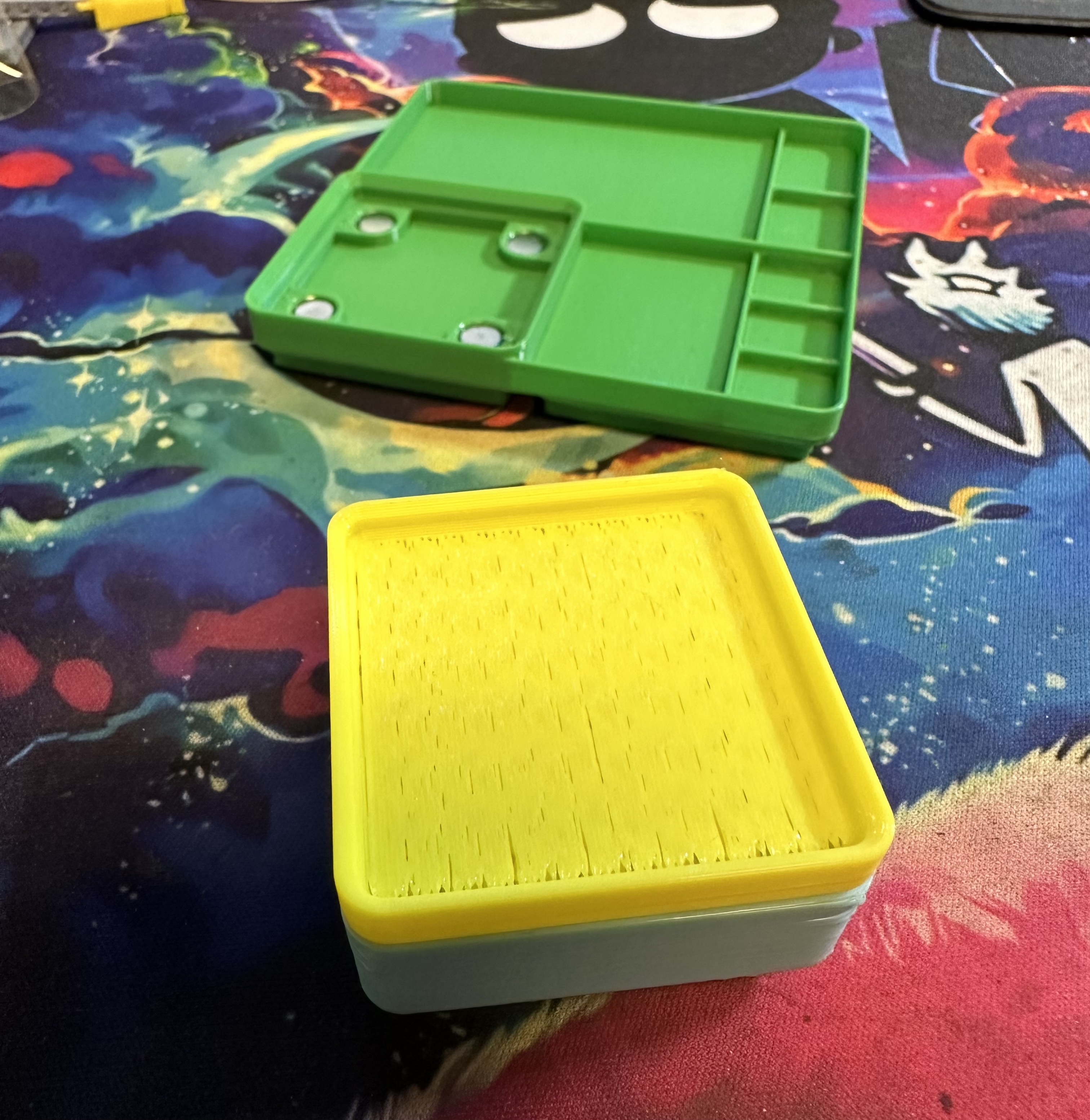 Gridfinity Big/Small Parts Tray W/ Removable 1x1 Screw Bin & Stackable Lid by TailS MeDiA ...