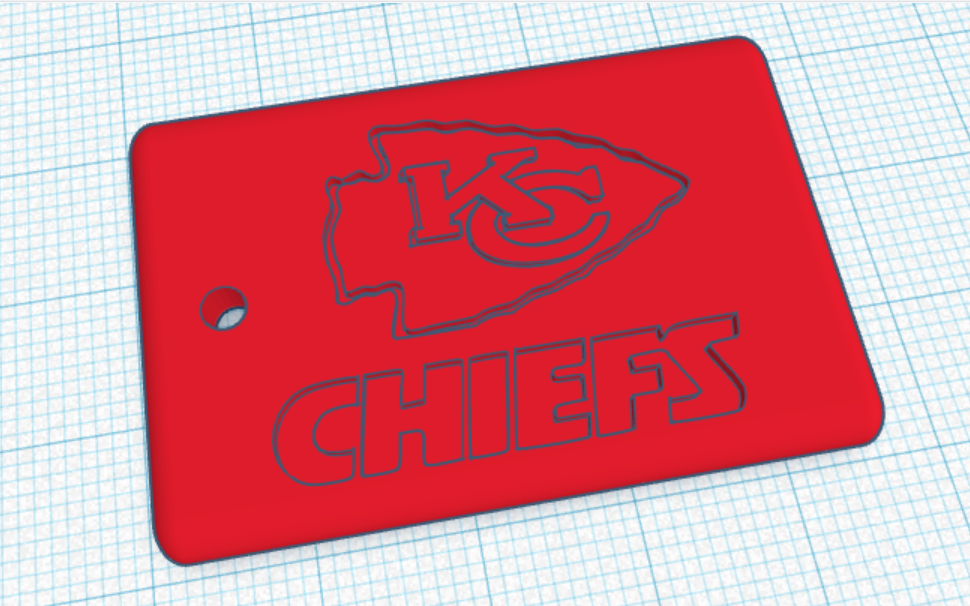 Kansas City Chiefs Keychain by Marlin | Download free STL model ...