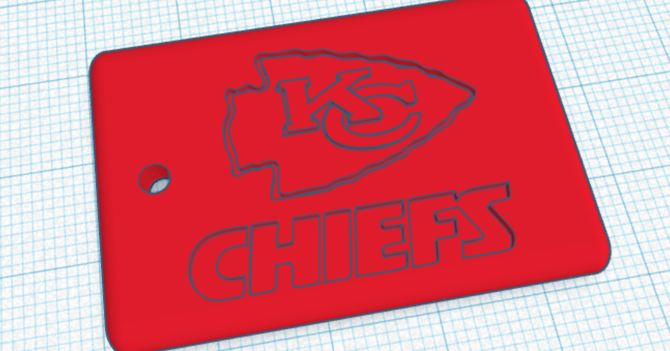 Kansas City Chiefs Keychain by Marlin | Download free STL model ...