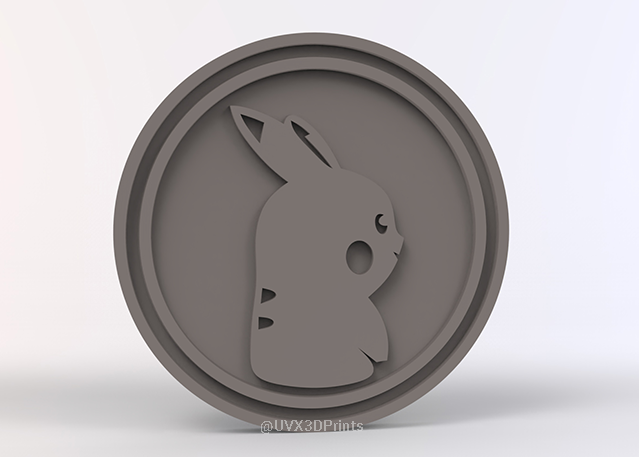 Pikachu Coin by UVX 3D Prints | Download free STL model | Printables.com