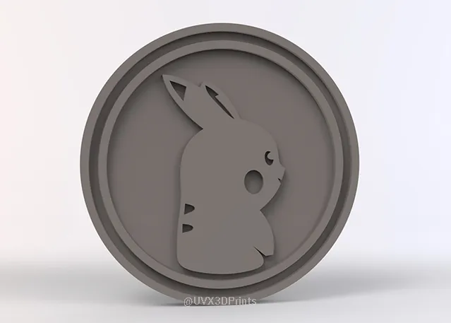 Pikachu Coin by UVX 3D Prints | Download free STL model | Printables.com