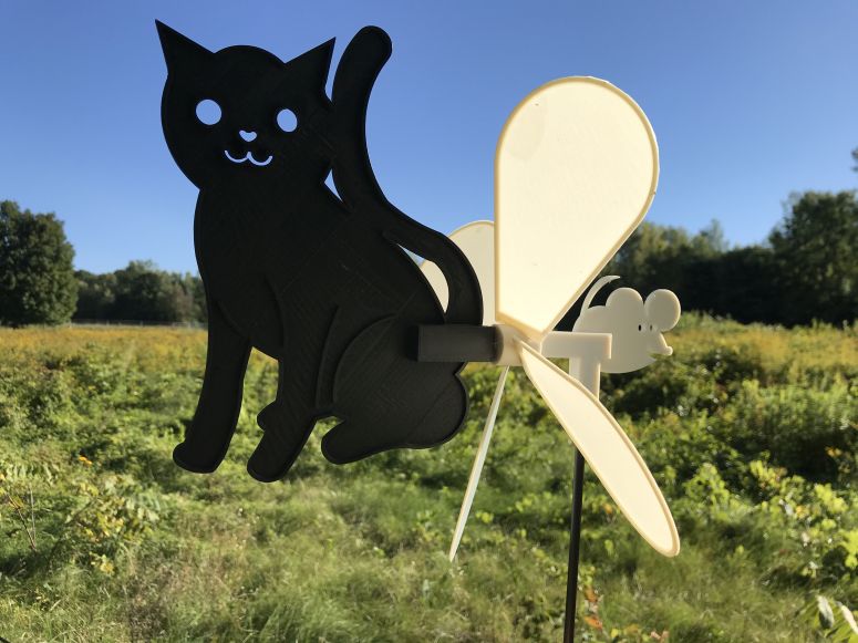 Cat & Mouse Wind Spinner Toy by Simple3D | Download free STL model ...