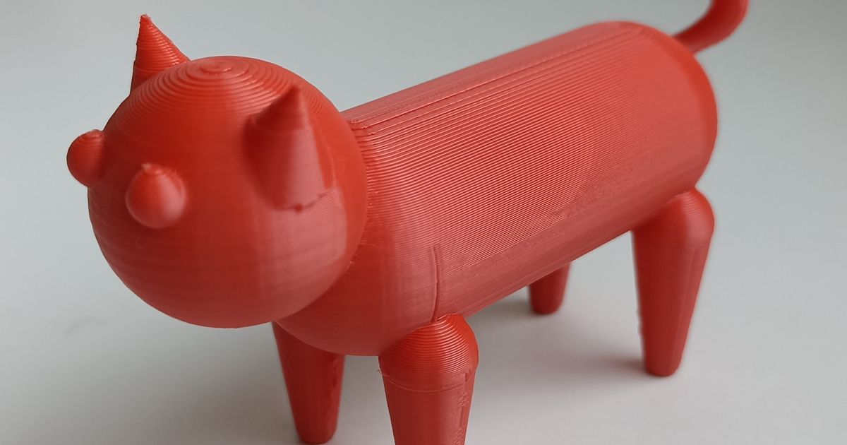 Simple fat cat by Martin | Download free STL model | Printables.com