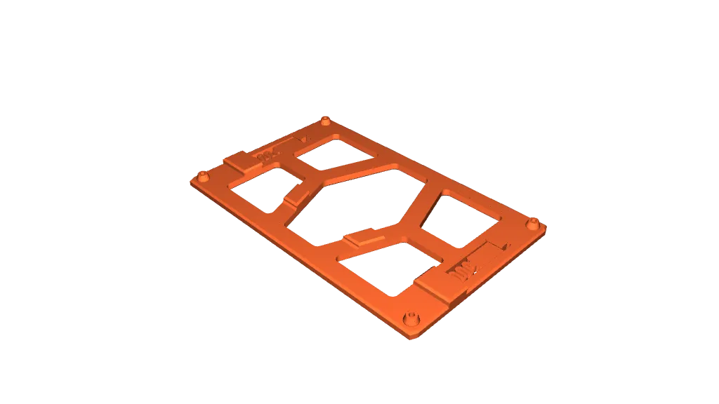 Octopus DIN rail mount without fan by Алексей М. | Download free STL ...