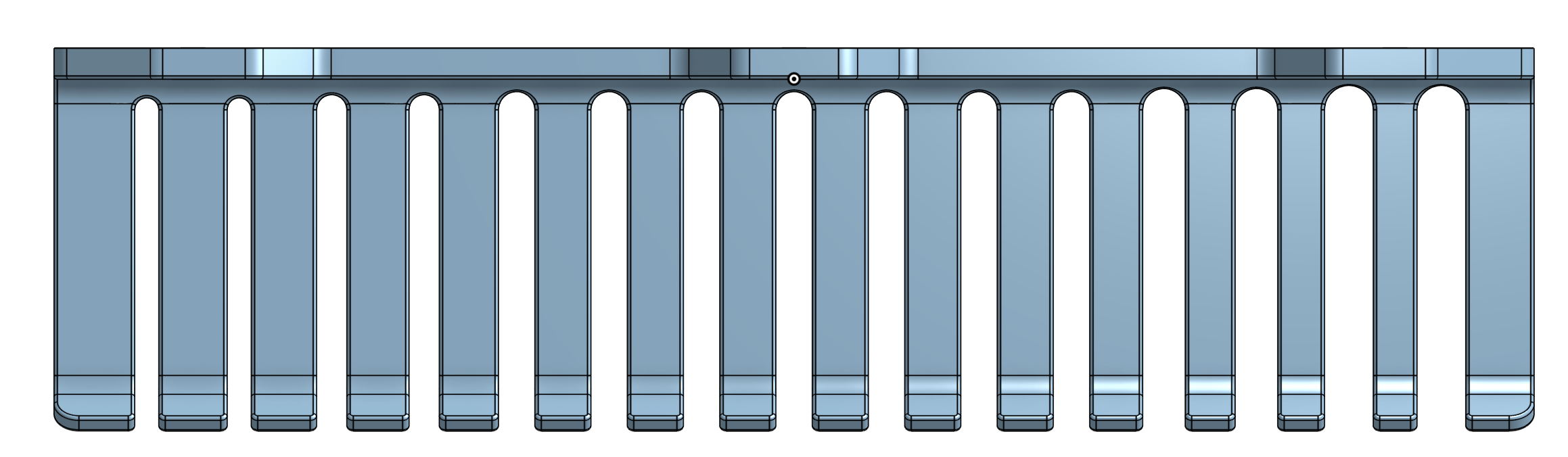 Cable Rack with variable slot width by Dooni | Download free STL model ...