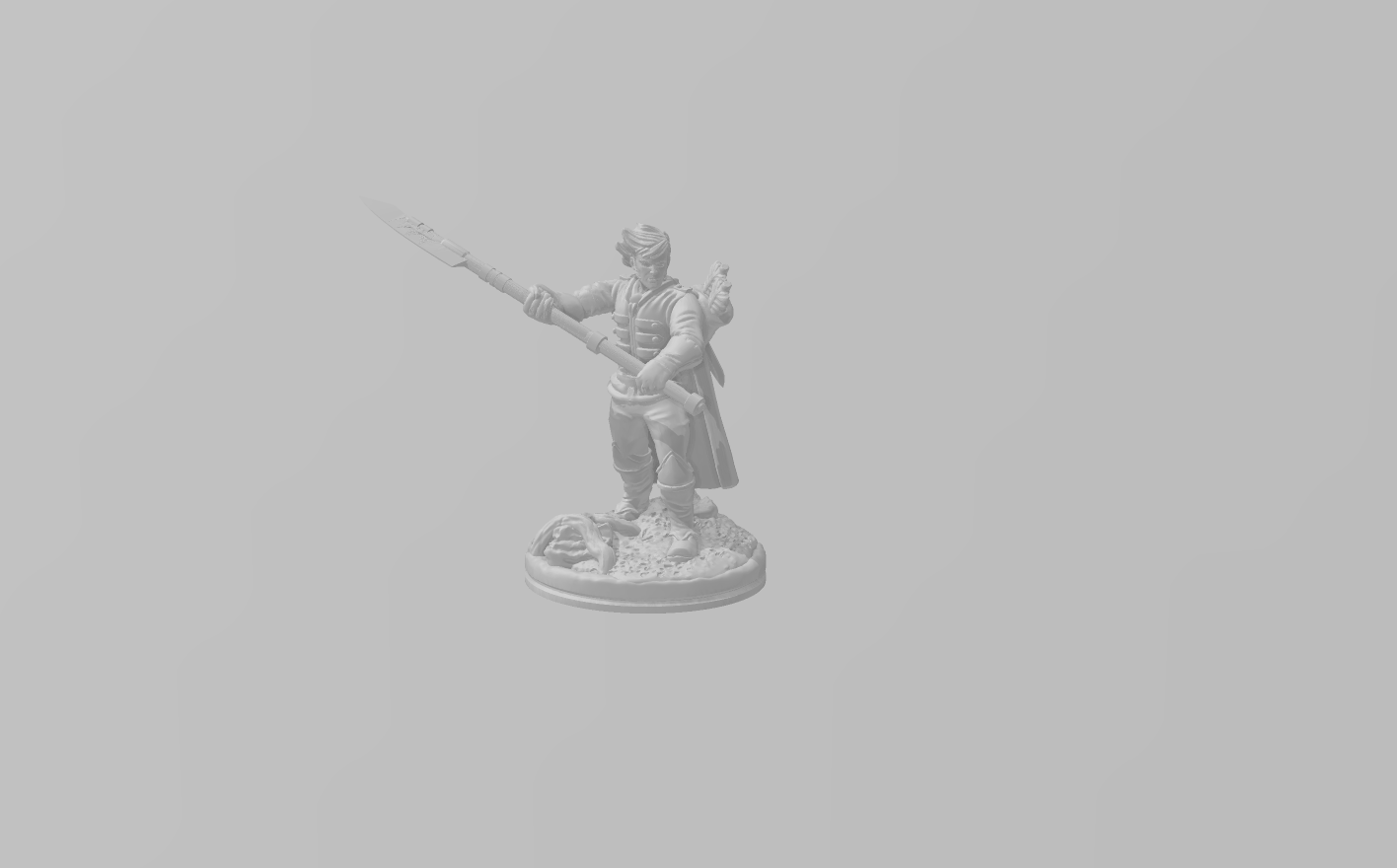 Wood elf ranger with pike and boomerang by Rodanid66 | Download free ...