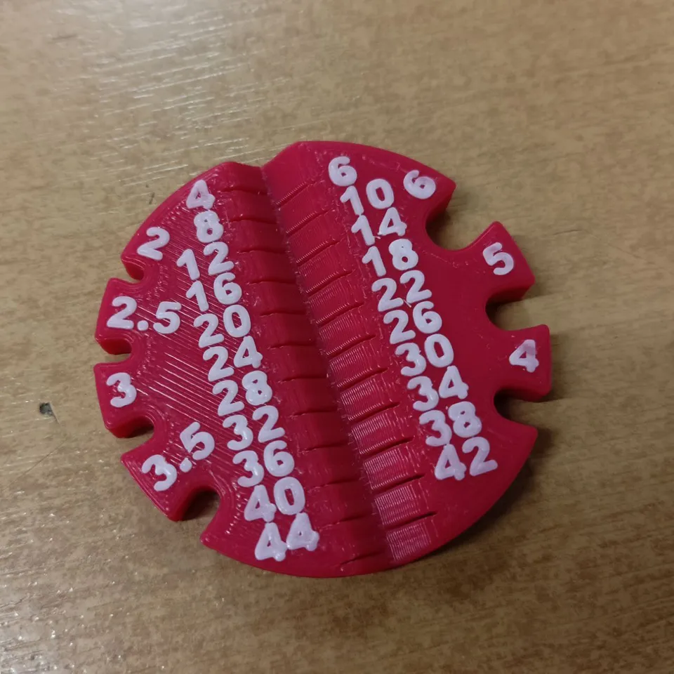 Round Metric Screw Measuring Tool (M2-M6, up to 48mm) by alexan_e | Download free STL model ...