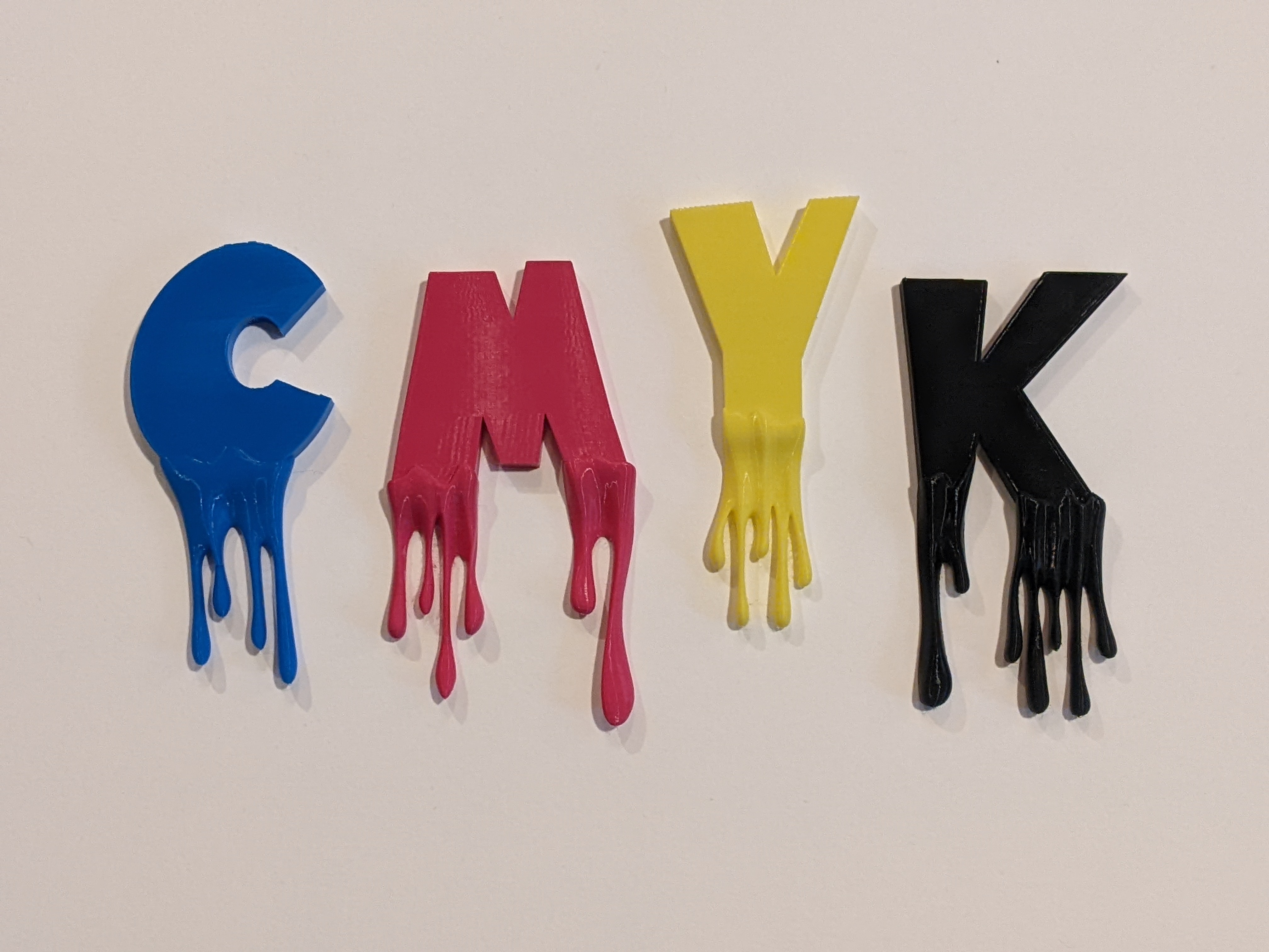 CMYK Cyan Magenta Yellow blacK Letters with droping paint. by Ag Lank ...