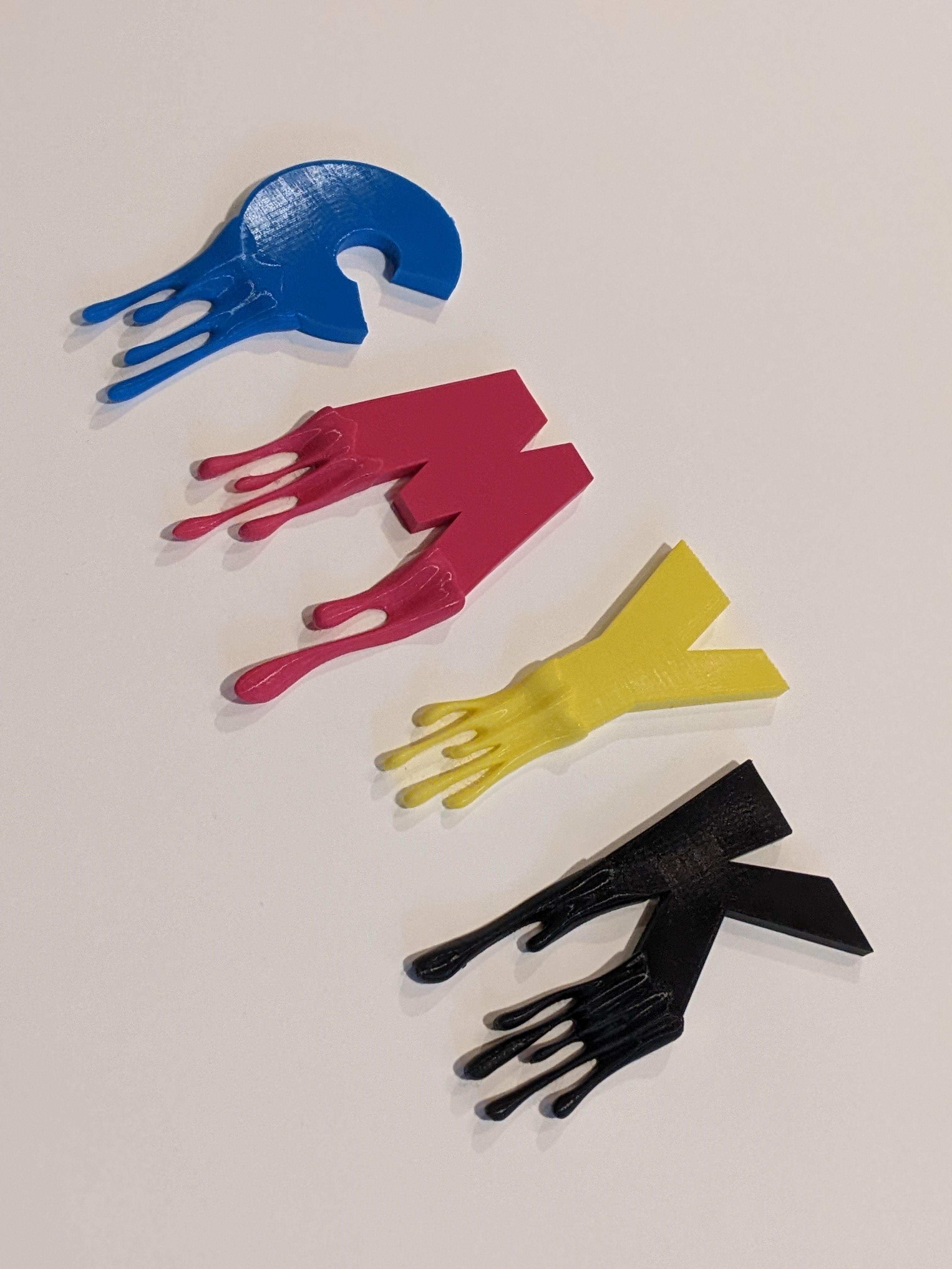 CMYK Cyan Magenta Yellow blacK Letters with droping paint. by Ag Lank ...