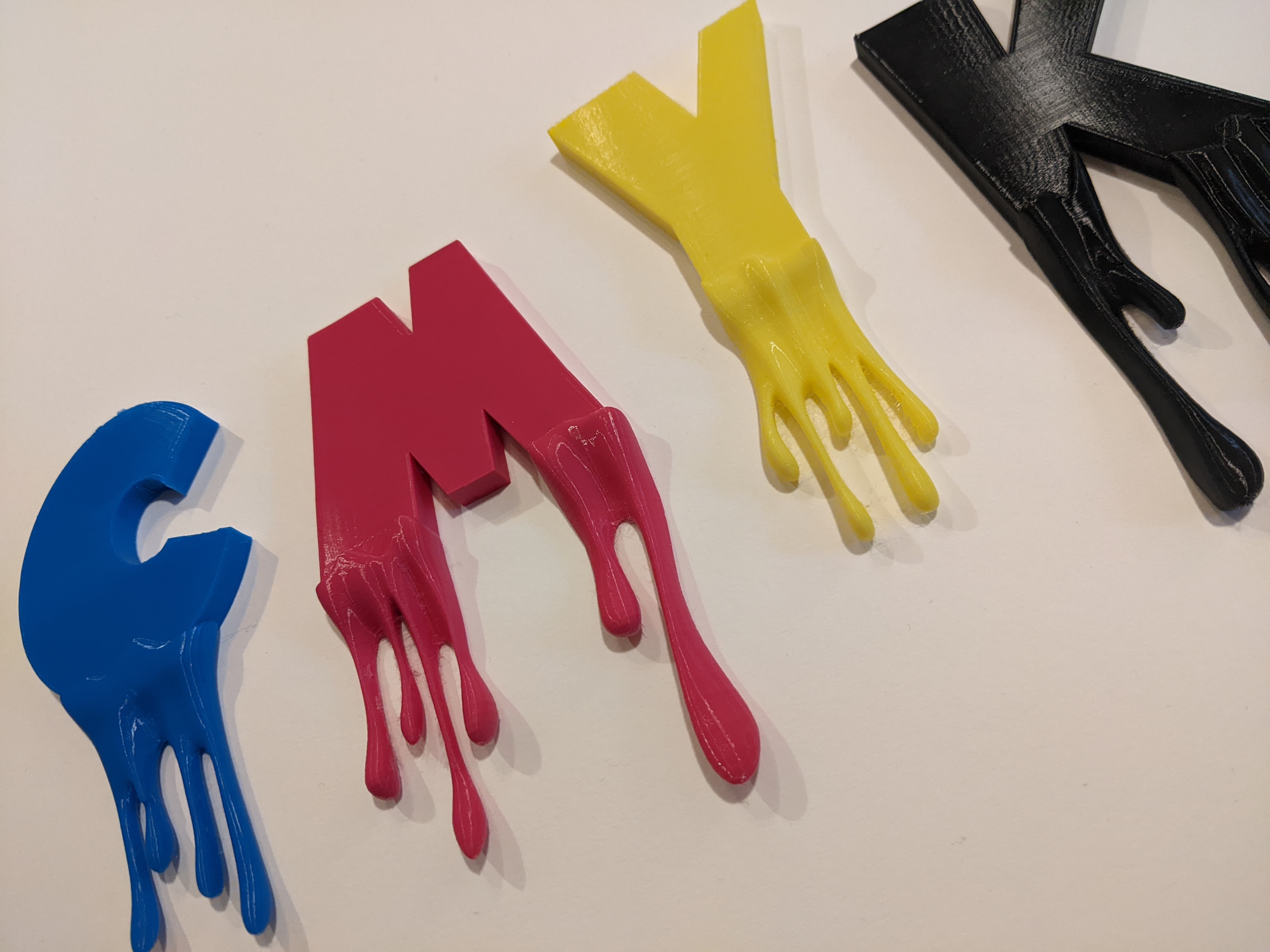 CMYK Cyan Magenta Yellow blacK Letters with droping paint. by Ag Lank ...