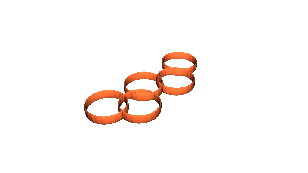 olympic rings by Gracie Goldammer | Download free STL model ...