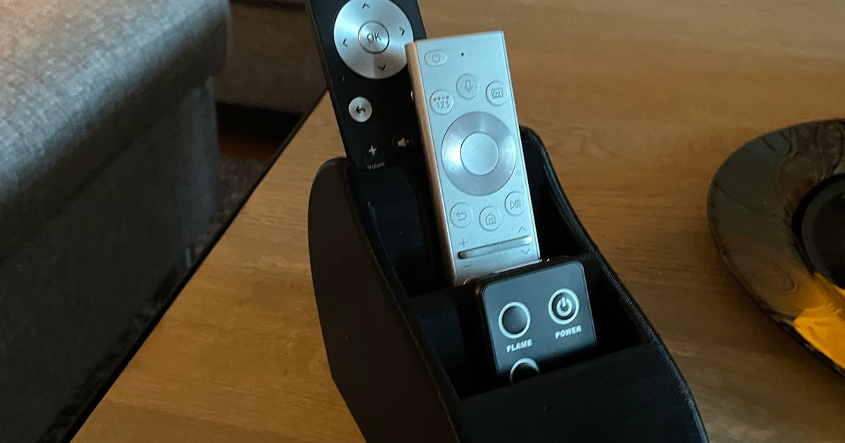 Remote control holder by solversen | Download free STL model ...