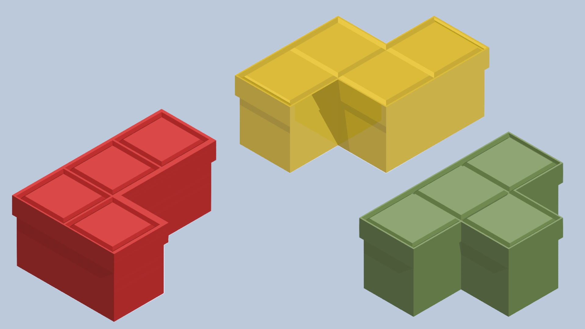 Tetris Block Dice Holder Collection By Man With A 3d Printer Download