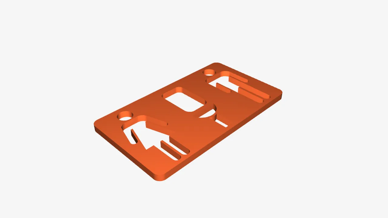 Airplane Bathroom Sign by Joe Matusic, MD | Download free STL model ...