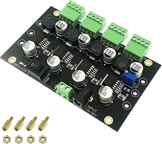 Case for 4 Channels LM2596 DC to DC Buck Converter by quantenquark ...