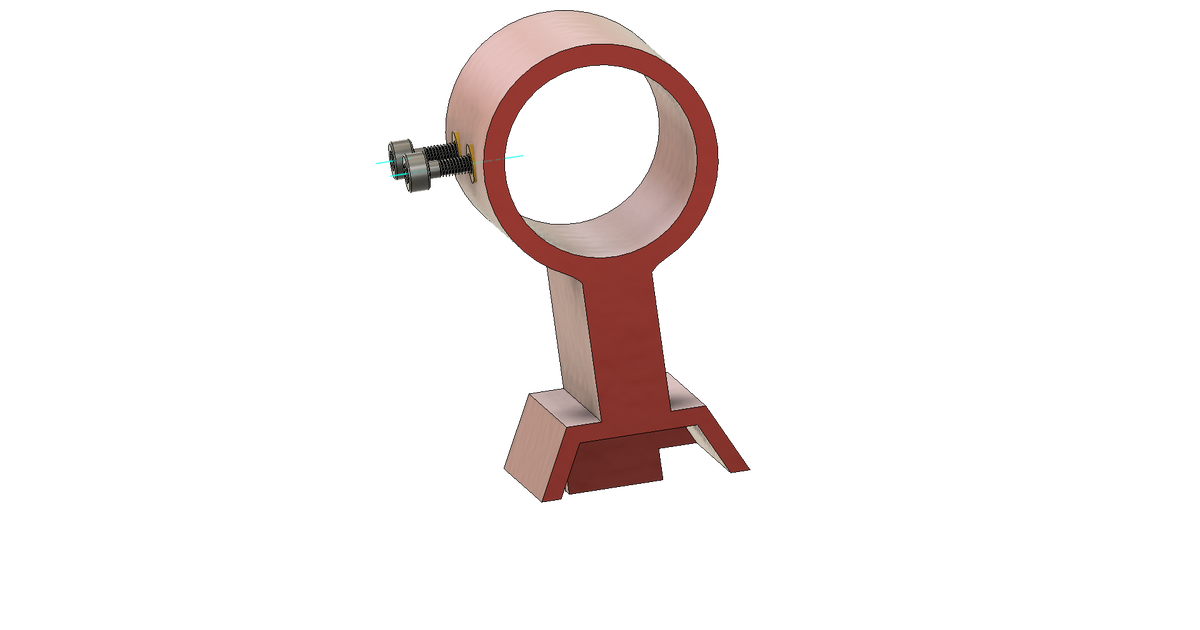 Laser Pointer holder for telescopes by spofali | Download free STL ...