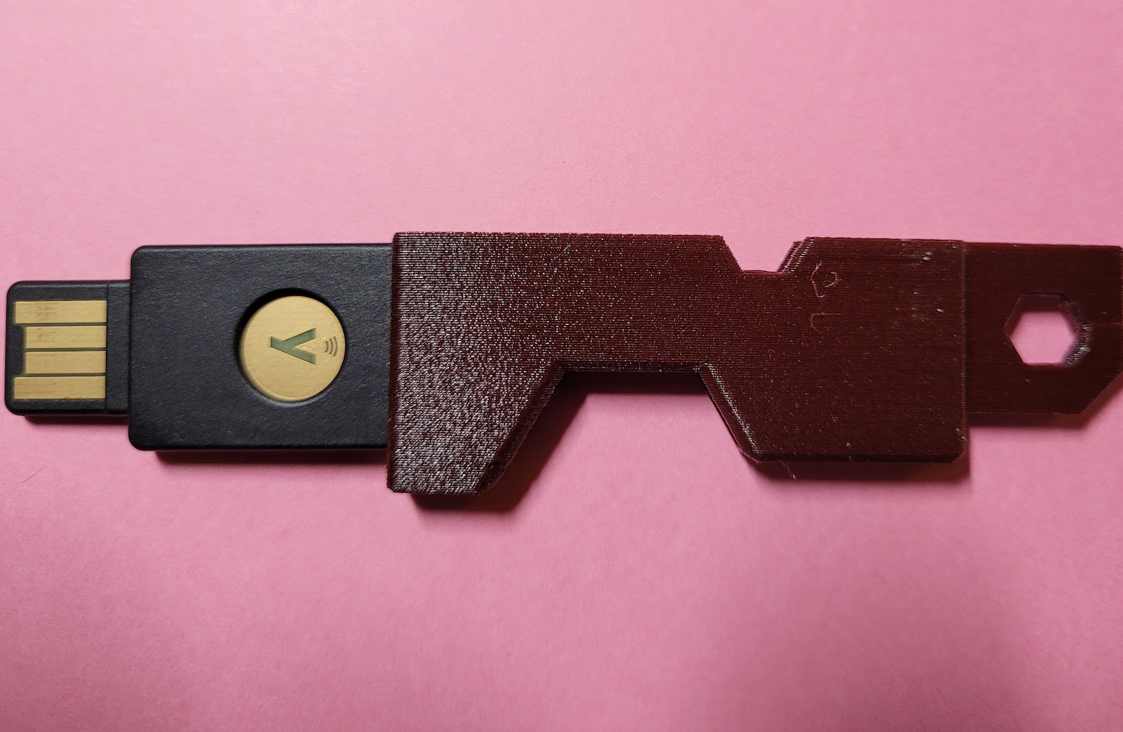 Yubikey 5 NFC holder by chris.d | Download free STL model | Printables.com