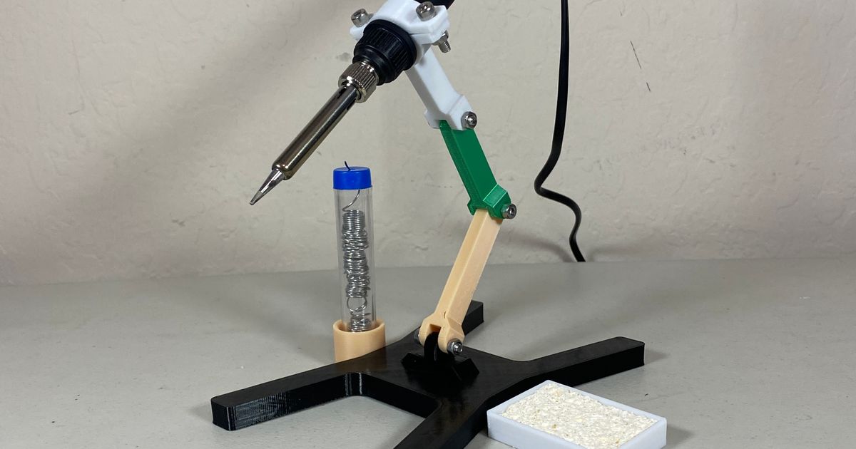Modular and Adjustable Soldering Station/Soldering Iron Holder by Yams ...