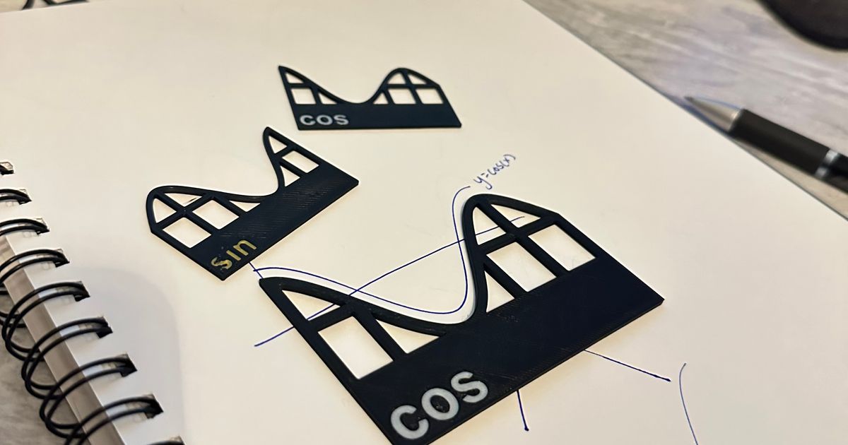 Dual-Sided Sine & Cosine Stencil by markury | Download free STL model ...