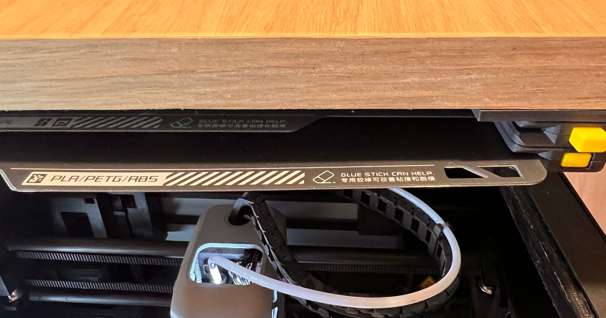 Expandable Steel Sheet Holder - BambuLab with header by NicG | Download ...