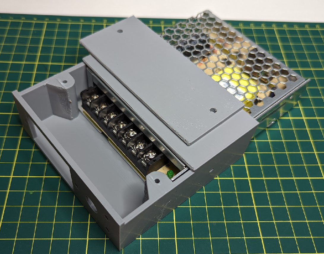 Mean Well Power Supply LRS-150 IEC Cord, switch, and output terminal ...
