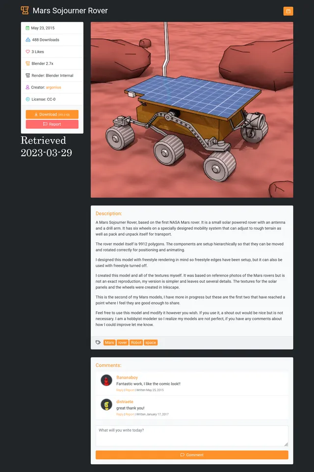 Nasa Sojourner Rover