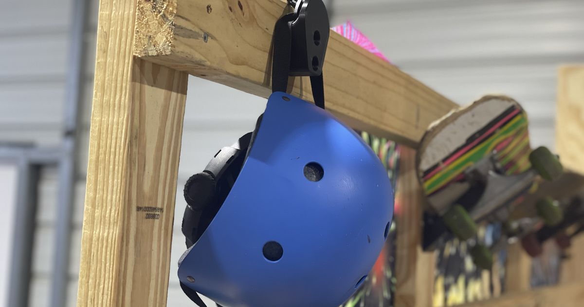 Skate Helmet Hanger by automontronic | Download free STL model ...