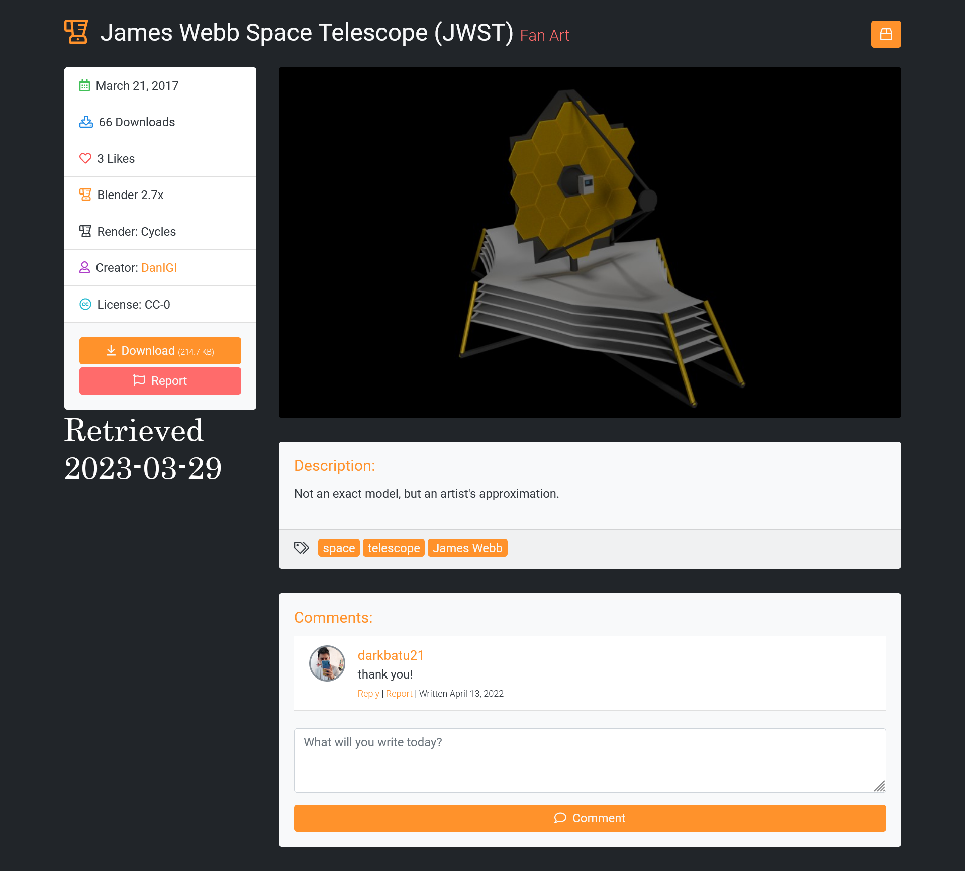 James Webb Space Telescope (JWST) by Books | Download free STL model | Printables.com