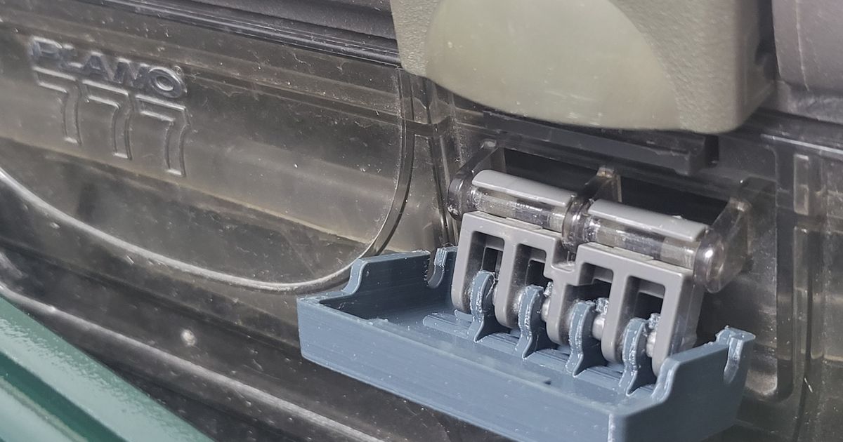 Plano 777 fishing box clamp by Bitmag | Download free STL model ...